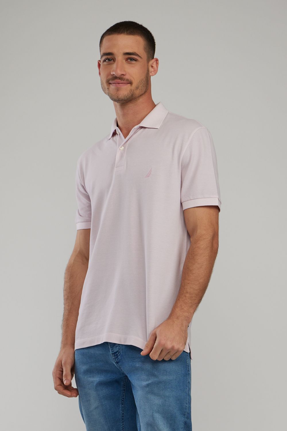חולצת פולו Nautica לגברים עם לוגו רקום | Nautica
